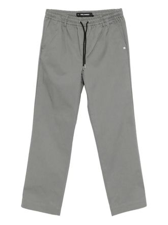Karl Lagerfeld logo-plaqued straight-leg trousers - Grau