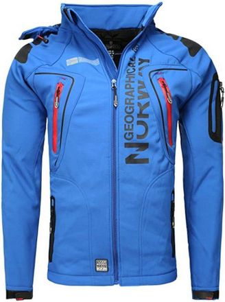 Geographical Norway Softshelljacke Herren - leichte wasserabweisende &Uuml;bergangsjacke f&uuml;r Fr&uuml;hling (Sommer atmungsaktiv winddicht Gr&ouml;&szlig;en S-7XL, 1-St) Mit Kapuze