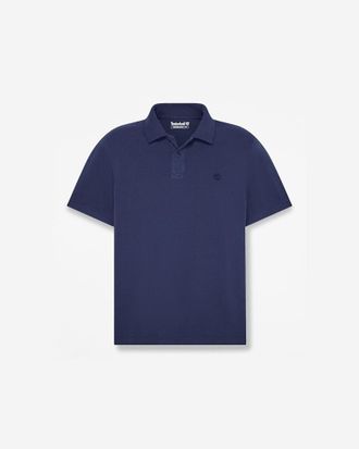 Timberland Millers River Kurzarm-Polohemd f&uuml;r Herren in Dunkelblau, Herren, Blau, Gr&ouml;&szlig;e