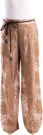H2O Femme, Pantalons, Brun, Taille: 42 FR Pantalene Palazzo