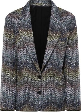 Missoni Femme, Vestes, Multicolore, Taille: 36 FR Caperdoni Blazer