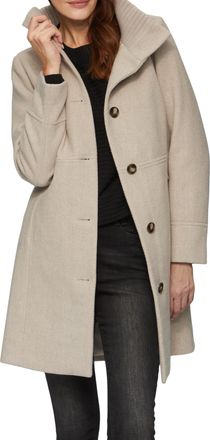 s.Oliver Twillmantel mit Strick-Stehkragen und Eingrifftaschen