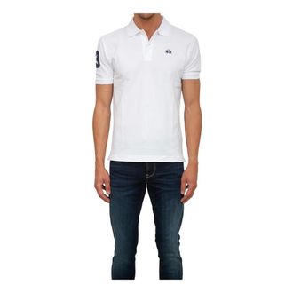 La Martina Homme, Tops, Blanc, Taille: 3XL Polo Blanc Style Classique