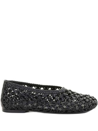 Elena Iachi sandales en cuir - Noir