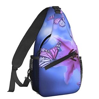 Generic Lys Multicolores Sac &Agrave; Bandouli&egrave;re D&eacute;contract&eacute; Pochette Epaule Pratique Sac Banane Pour Shopping Homme Cyclisme