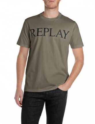 Replay T-Shirt pour Homme, 759 Mud Green, M