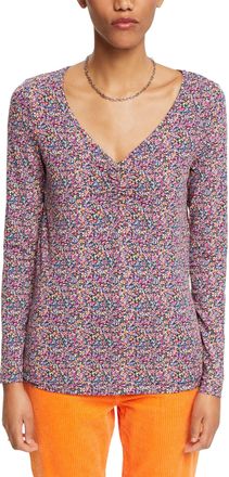 Esprit Damen 112CC1K302 T-Shirt, 004/BLACK 4, XS