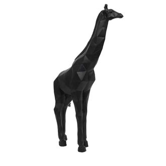 The Home Deco Factory HD1346, Black Origami Giraffe H40 cm - Modern Decorative Statue, Unique Decorative Object for Living Room, Bedroom or Office, Elegant and Original Des