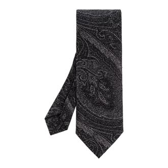 Etro Paisley Seidenkrawatte - - Accessories - Herren - Schwarzk - ONE SIZE