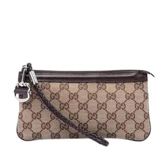 Gucci Sac pochette Pre-owned en toile - Femme - Pre-owned - Beige - Taille: ONE Size