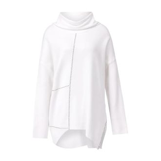 Joseph Ribkoff Chicer Pullover mit Juwelen - - Knitwear - Damen - Wei&szlig; - L