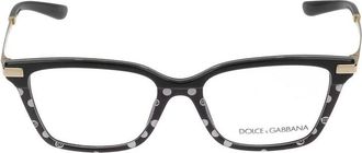 Dolce & Gabbana Femme, Accessoires, Noir, Taille: 52 MM Monture optique