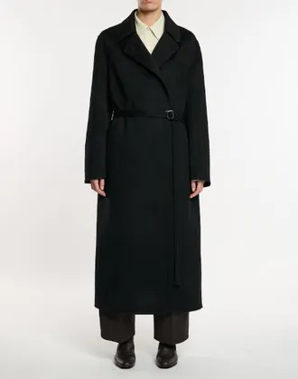 STUDIO NICHOLSON Double-Faced Wool Coat - Black