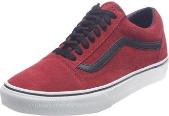 Vans Old Skool, Baskets Mode Mixte Adulte - Rouge ((Dvlwrsprda) Blk), 44 EU (9.5 UK) (10.5 US)