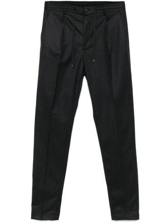 PESERICO pantalon à détails plissés - Gris