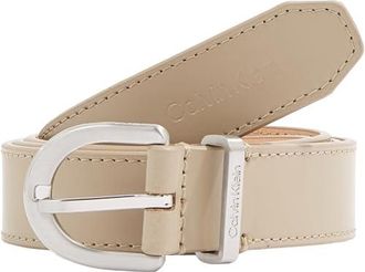 Calvin Klein CK Must Metal Loop Rnd Belt 25Mm K60K610158, Grey (Silver Mink), 85 Femme