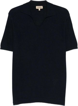 Woolrich Homme, Tops, Bleu, Taille: M Polo en maille de cr&ecirc;pe de coton