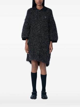 Lacoste logo-detail sweater dress - Noir