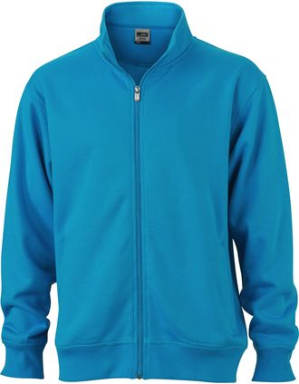 James & Nicholson Sweatjacke Stehkragen - Farbe: Turquoise - Gr&ouml;&szlig;e: L
