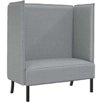 vidaXL Hoher R&uuml;cken Sofa Hellgrau 109 x 56 x 121 cm Stoff Vidaxl