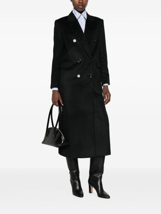 Max Mara Womens Coat Effige Black Virgin Wool Wool; Lining: Viscose