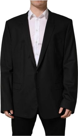 Dolce & Gabbana Homme, Vestes, Noir, Taille: 3XL Manteaux