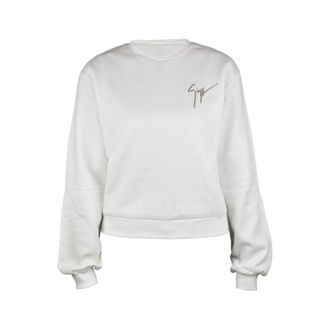 Giuseppe Zanotti Kurzes Sweatshirt - - Sweatshirts & Hoodies - Damen - Wei&szlig; - M