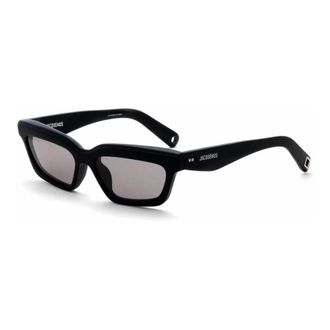Jacquemus Femme, Accessoires, Noir, Taille: ONE Size Lunettes de soleil rectangulaires noires/grises