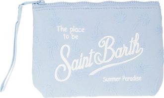 MC2 Saint Barth Femme, Sacs, Bleu, Taille: ONE Size Pochette &Eacute;ponge en Tissu &Eacute;ponge