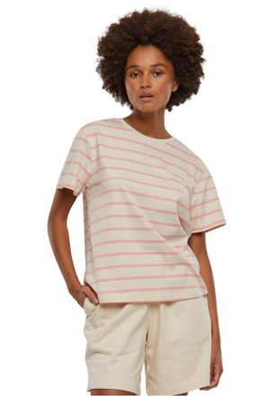 Urban Classics Damen T-Shirt Ladies Striped Boxy Tee, gestreiftes T-Shirt für Frauen, erhältlich in verschiedenen Farbvarianten, Größen XS-5XL