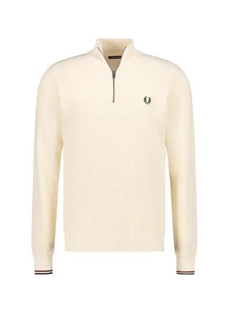 Fred Perry Herren Troyer wei&szlig; unifarben