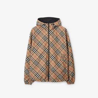 Burberry Wendbare Jacke in Check, Size: XXL
