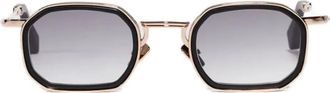 John Dalia lunettes de soleil géométriques Samuel - C114 - Or