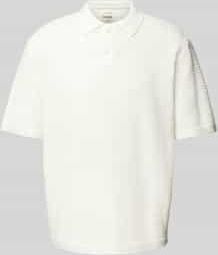 Redefined Rebel Regular Fit Poloshirt mit Strukturmuster Modell FERDINAND