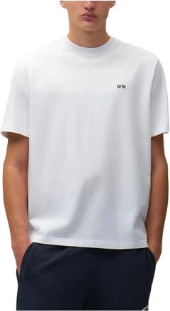 Arte Homme, Tops, Blanc, Taille: M T-shirt &agrave; motif au dos