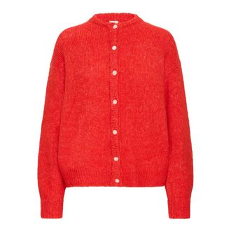 Ichi Ichi - Cardigan - Femme - Pulls - Rouge - Taille: 36 FR