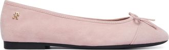Tommy Hilfiger Ballerinas Tommy Hilfiger Th Monogram Suede Ballerinas FW0FW09357 Rosa