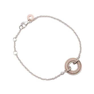Pandora Cerchio Con Logo E Pav&eacute; Armband - - Accessories - Damen - Grau - ONE SIZE