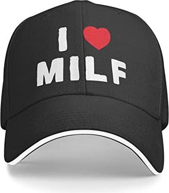 Generic Casquette De Baseball I Love Les Milf S&eacute;chage Rapide Sun Protection Casquettes Unisexe Sunhat pour Sports Ext&eacute;rieur Course
