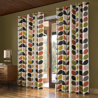 Ashley Wilde Orla Kiely Multi Stem gef&uuml;ttert Vorh&auml;nge 167,6 x 182,9 cm