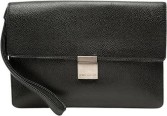 Louis Vuitton Pre-owned Selenga Clutch - Femme - Pre-owned - Noir - Taille: ONE Size
