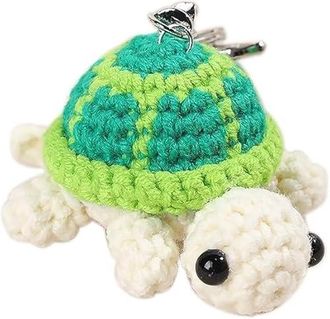 Generic Porte-cl&eacute;s amusant en forme de tortue au crochet, pendentif tortue de mer au crochet, vert, Taille unique