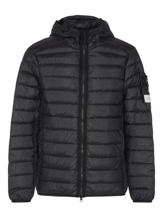 Stone Island doudoune &agrave; capuche - Noir