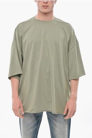 Rick Owens HOLLYWOOD Oversize-Fit Solid Crewneck T-Shirt size One Size