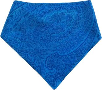Etro Femme, Accessoires, Bleu, Taille: ONE Size Foulard Triangulaire en Soie