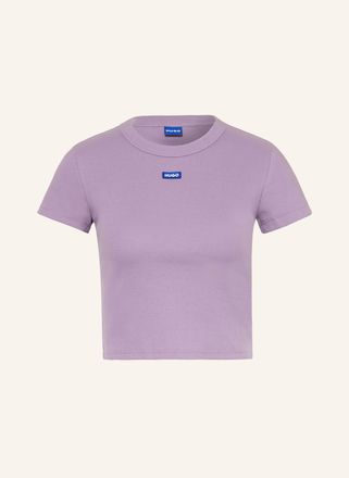 HUGO BOSS Hugo Cropped-Shirt lila