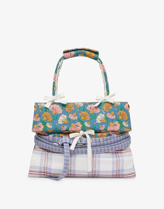 Moschino Sac &agrave; main moyen Moschino Tie Me - Bleu