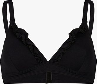 D Nu D Haut de maillot de bain triangle &agrave; volants