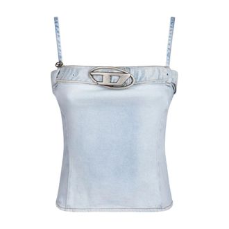 Diesel Lucy S Tank Top Hellblau - - Tops - Damen - Blau - XS