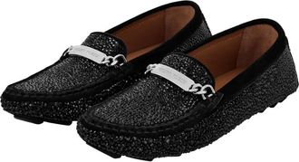 Philipp Plein Loafer - Mokassin Mit Schmucksteinen - Gr. 35 (EU) - in Schwarz - f&uuml;r Damen